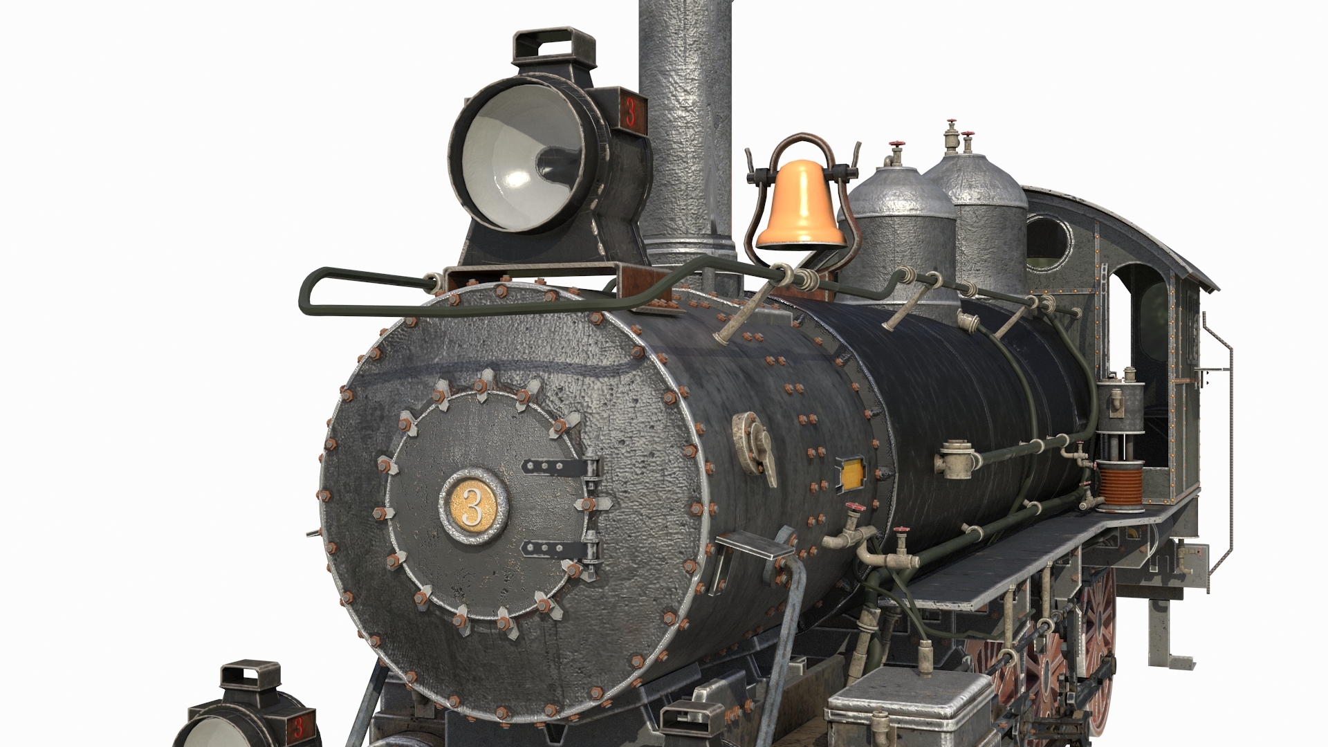 3d steam locomotive