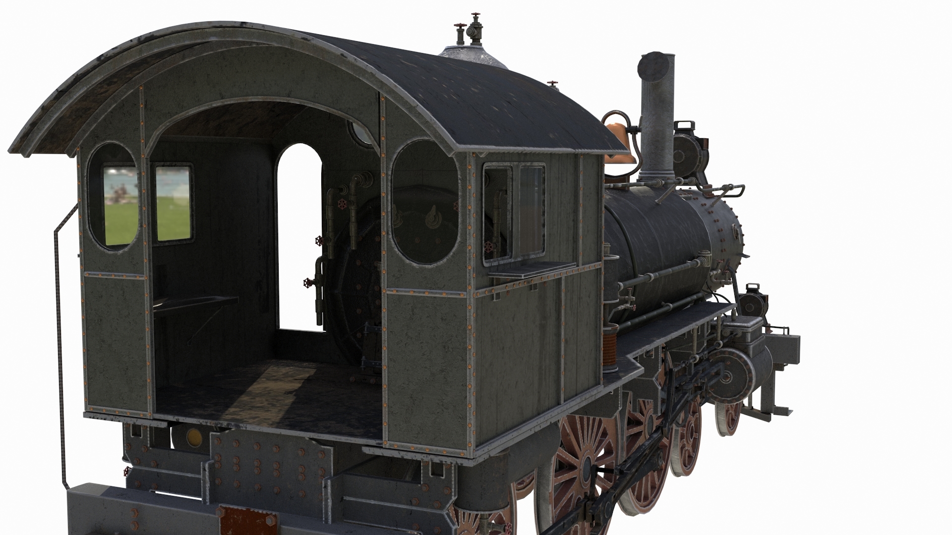 3d steam locomotive