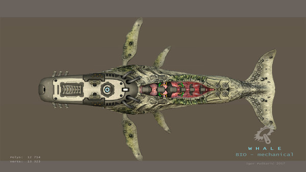 biomechanical whale 3ds