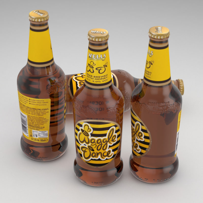 3d model beer bottle