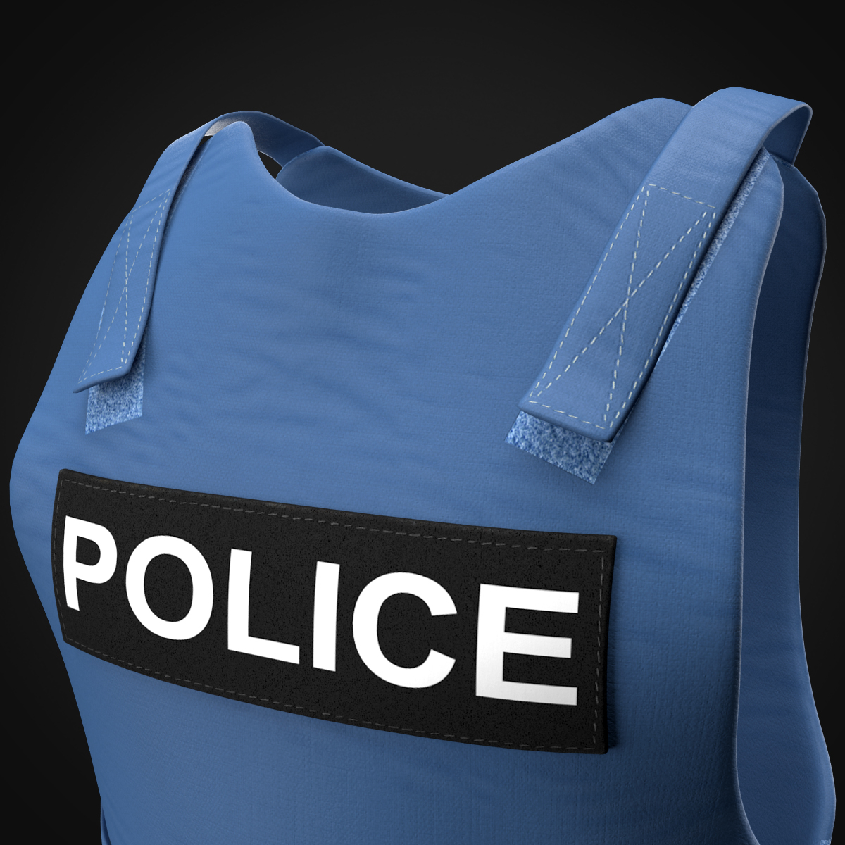 3d police vest model