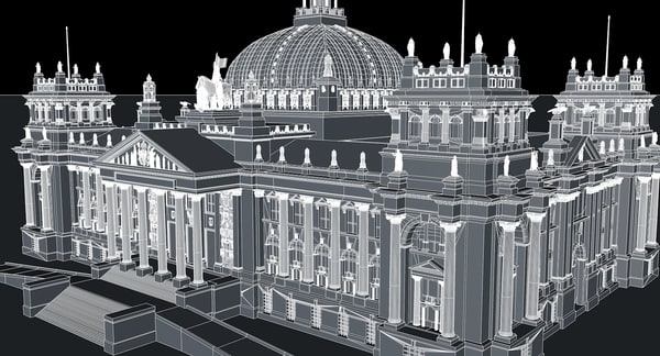 reichstag old version 3d max
