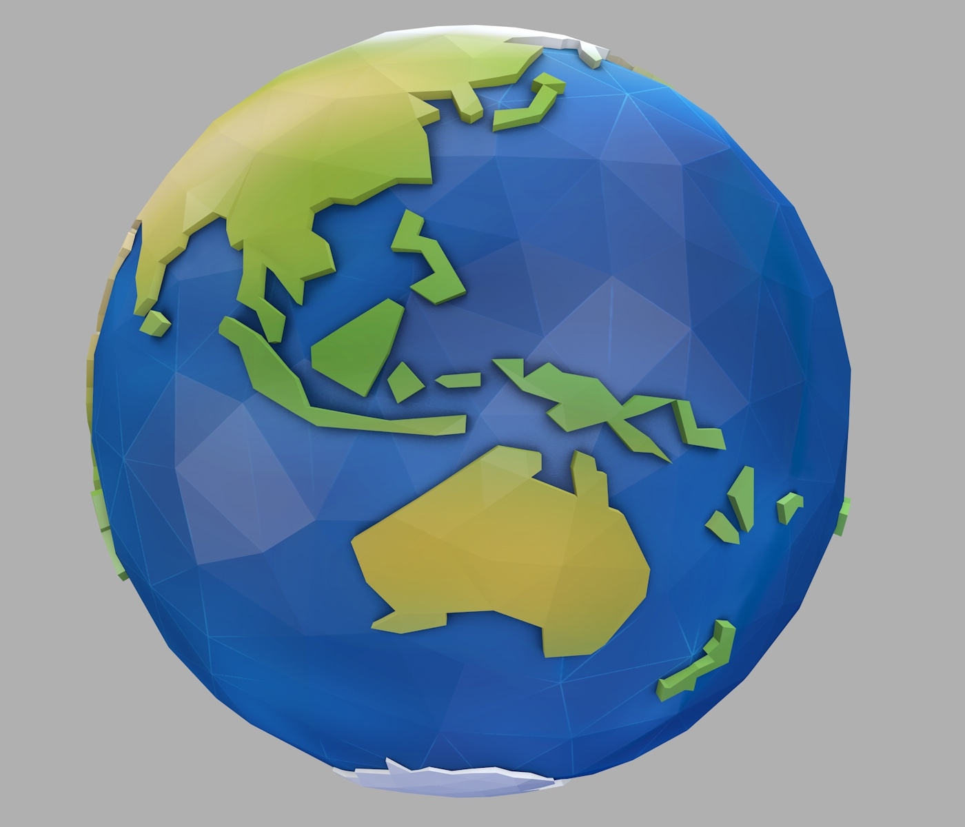3d cartoon earth model