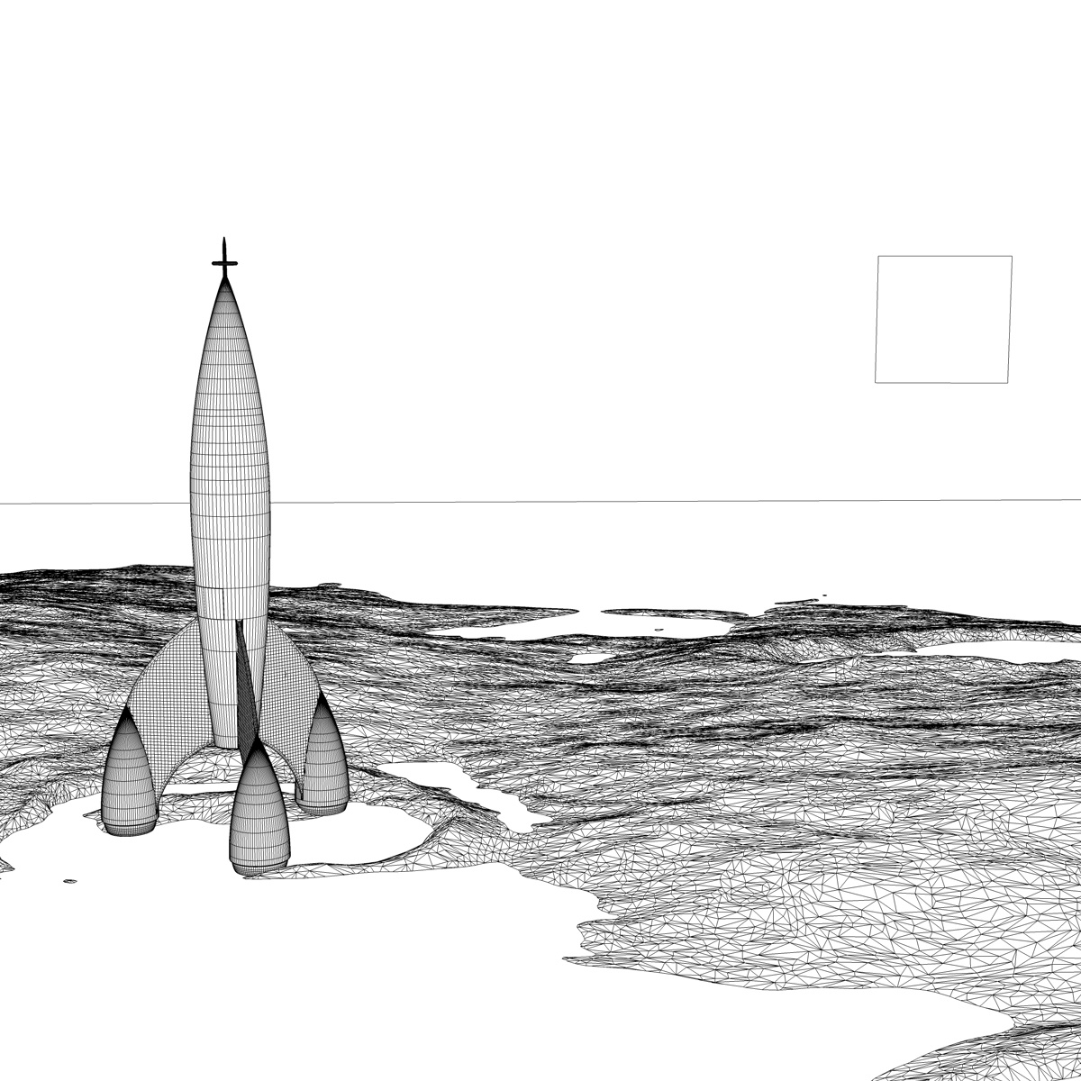 tintin rocket 3d wrl
