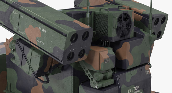 3d hmmwv m998 equipped avenger model