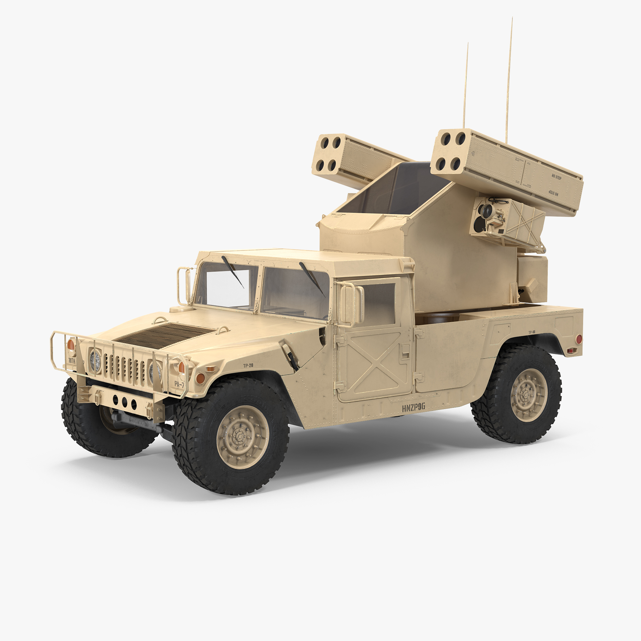 3d hmmwv m998 equipped avenger