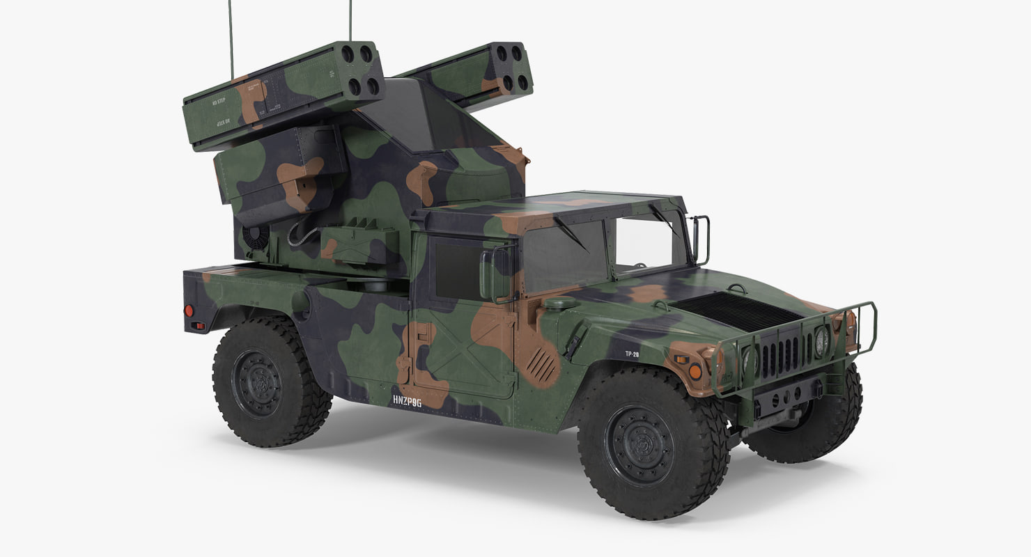 3d model hmmwv m998 equipped avenger