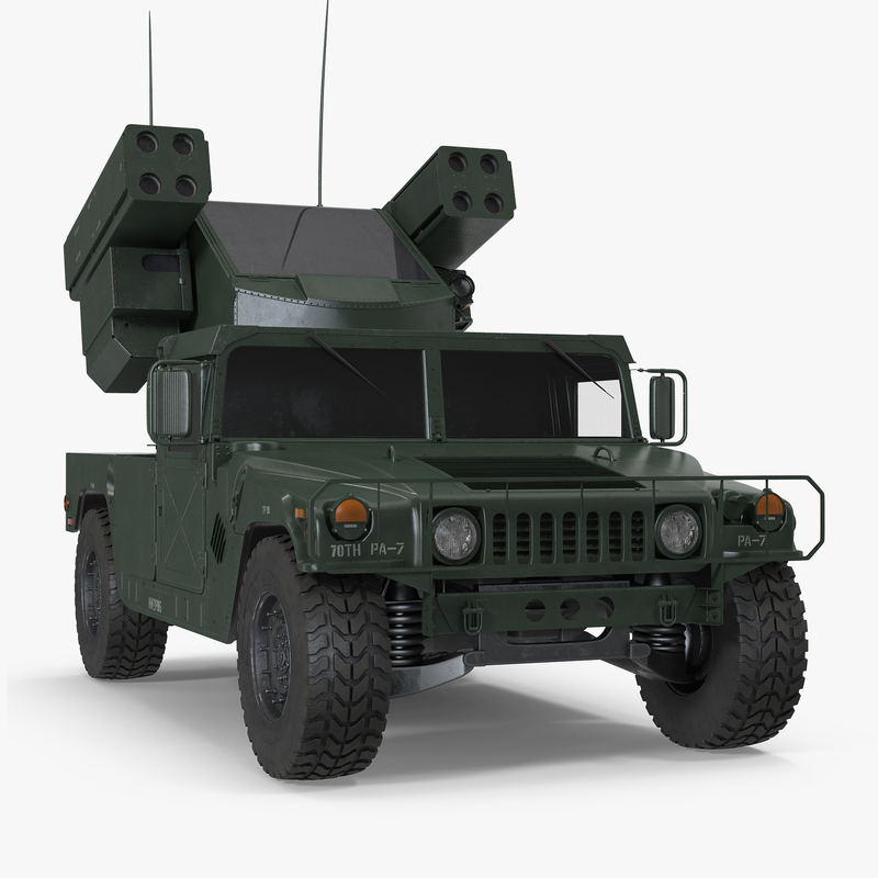 3d model hmmwv m998 equipped avenger