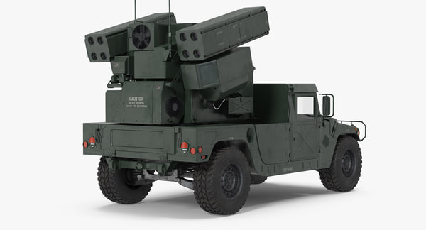3d model hmmwv m998 equipped avenger
