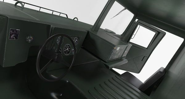 3d model hmmwv m998 equipped avenger