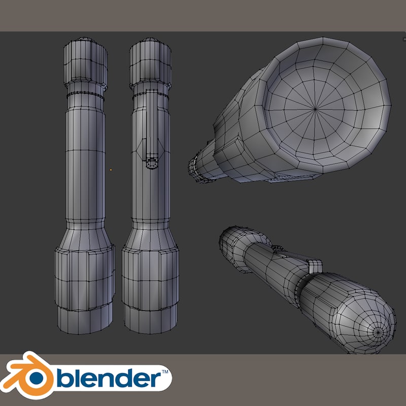 3d Model Flashlight Unity 