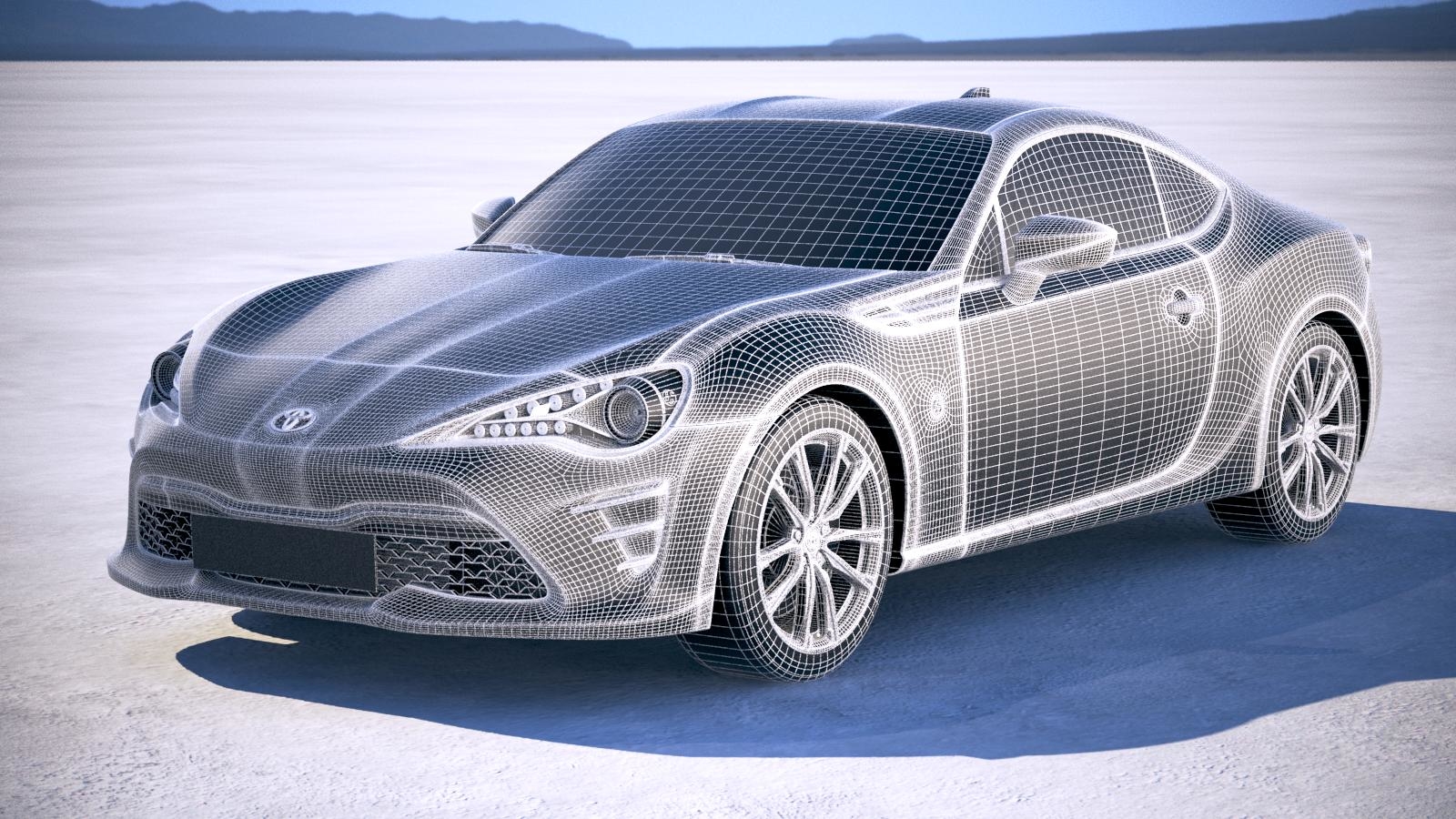 3d toyota gt86 gt model