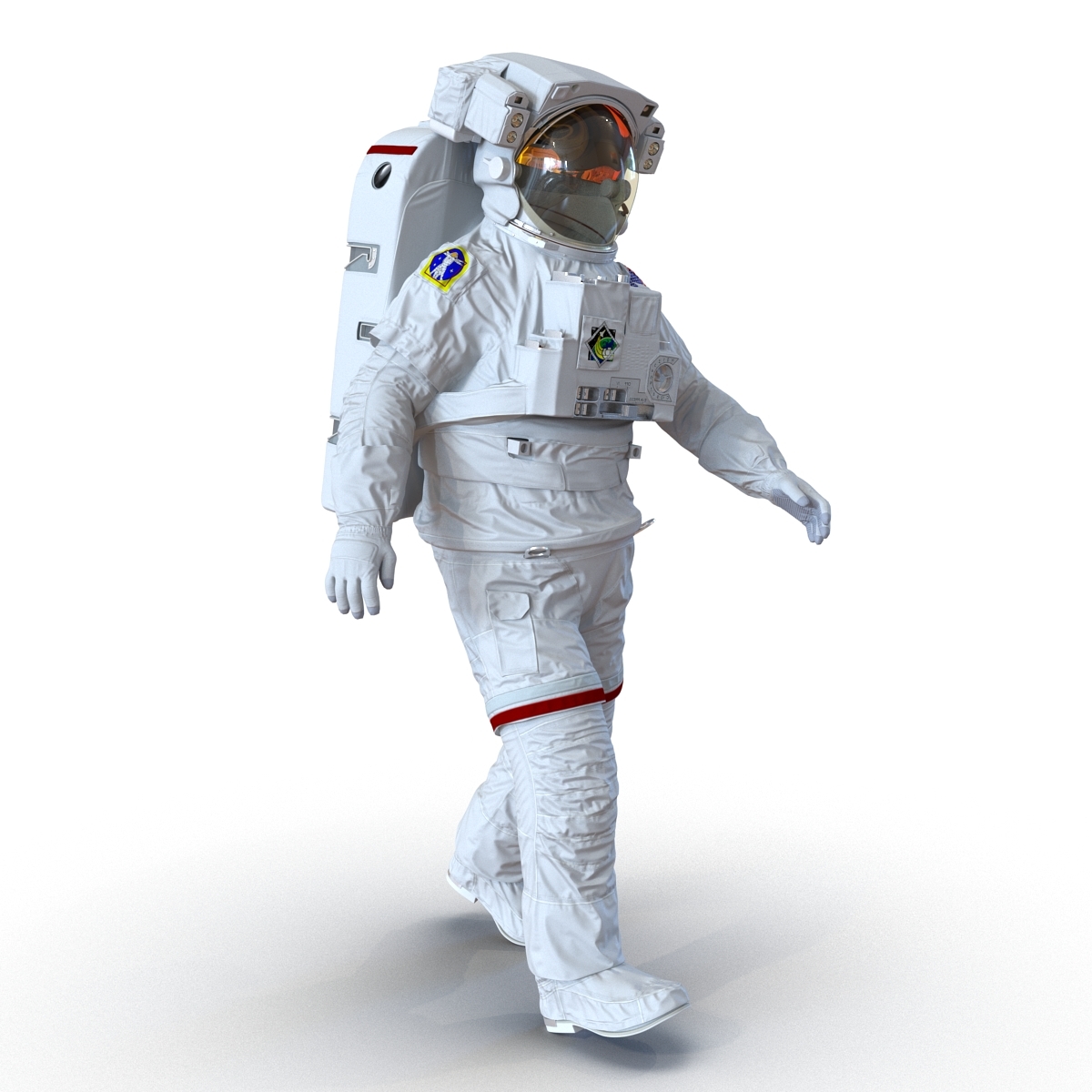 extravehicular mobility unit rigged 3d model