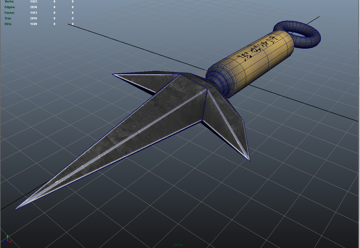 kunai 3d model