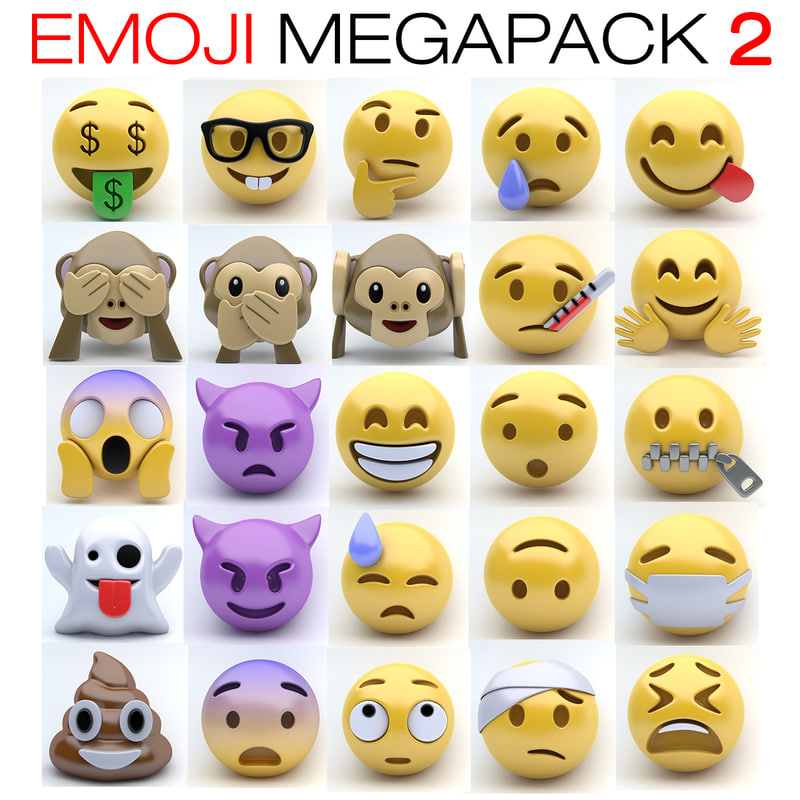 emoji 2 3d max