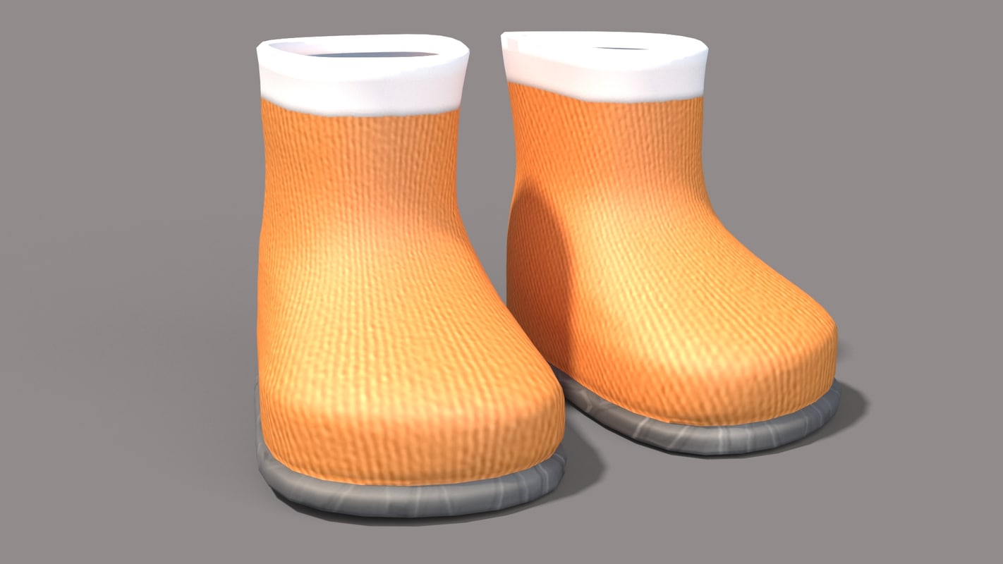 cartoon boots 3d 3ds