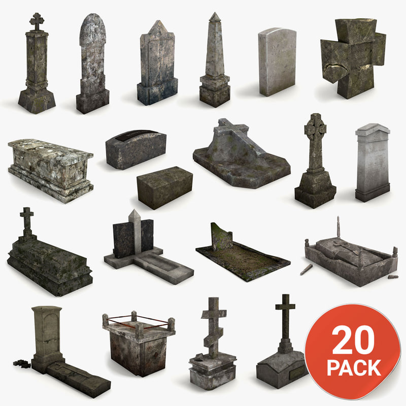 3d gravestone 20 model