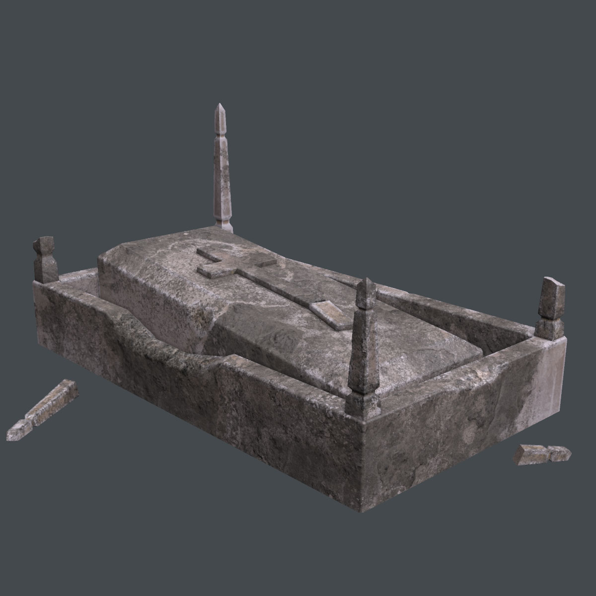 3d gravestone 20 model