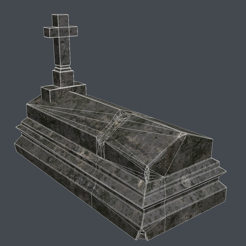 3d gravestone 20 model