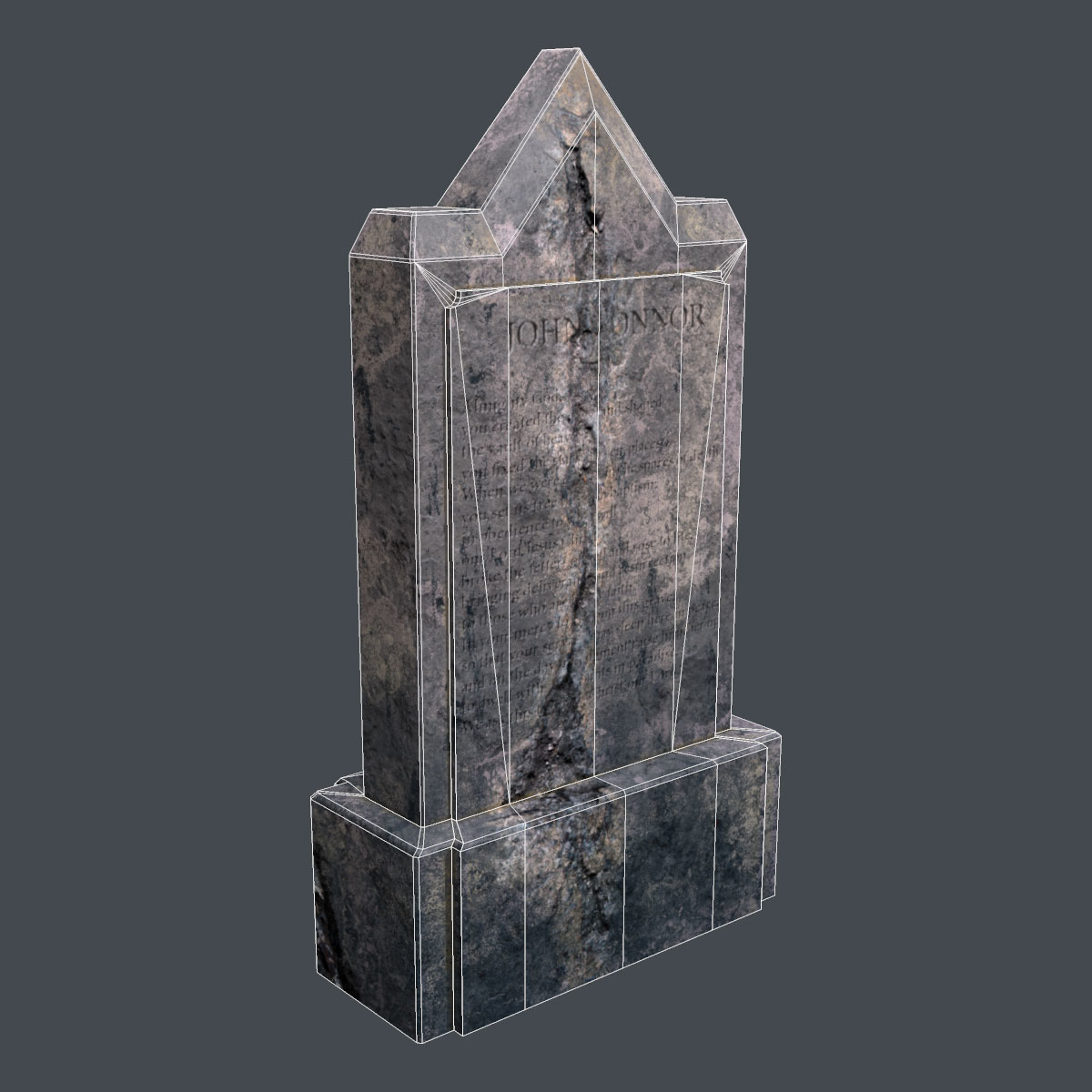 3d model gravestone ready unity