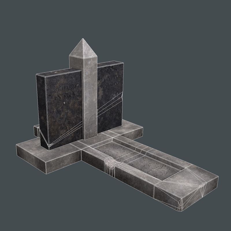 3d gravestone 20 model