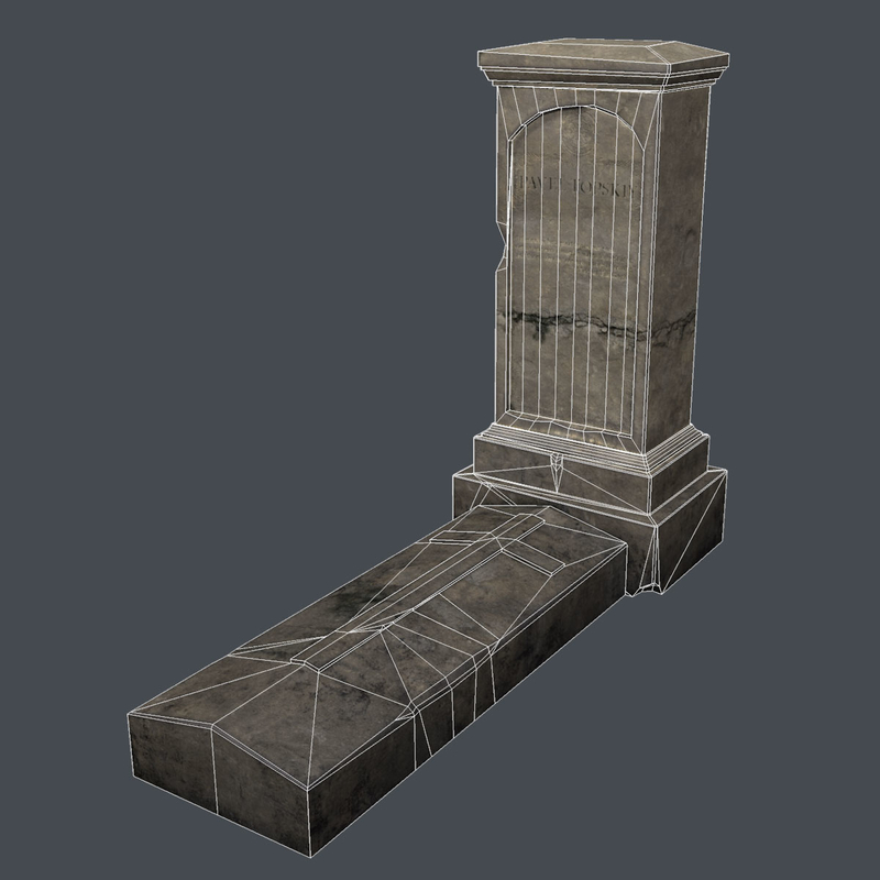 3d gravestone 20 model