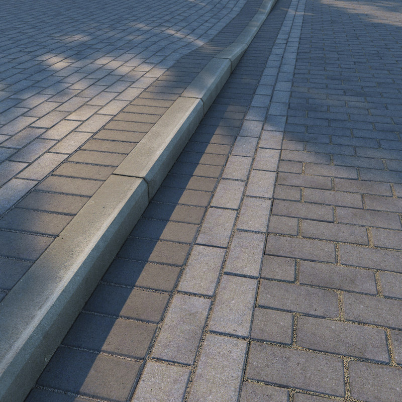 3d model paving curb