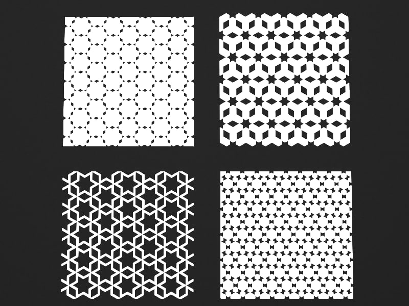patterns wall 3d model
