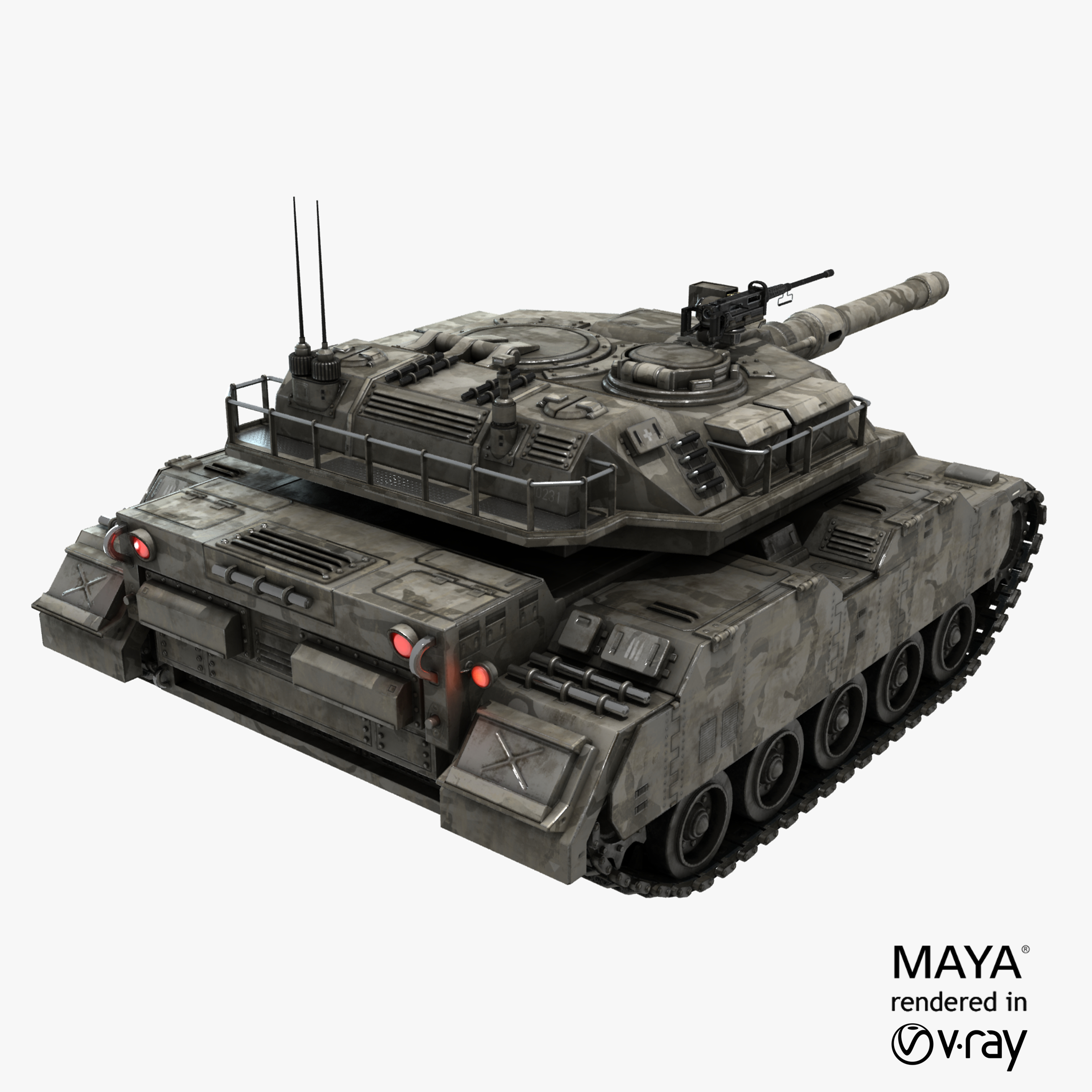 3d model ready tank