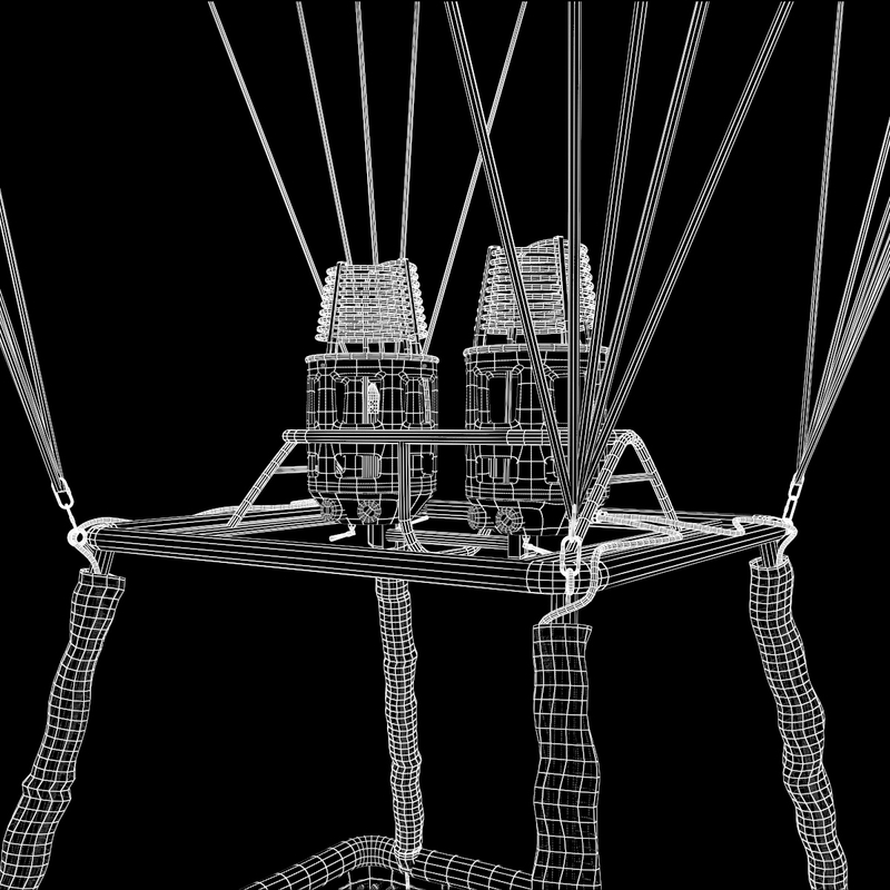 3d air balloon model