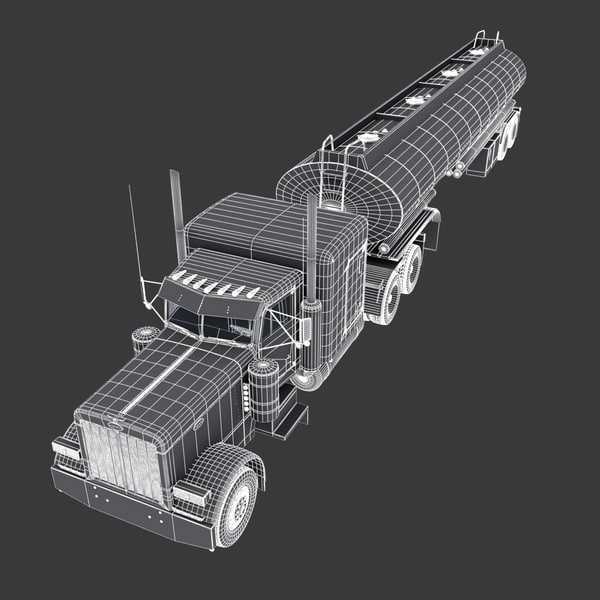3d model tank truck tanker