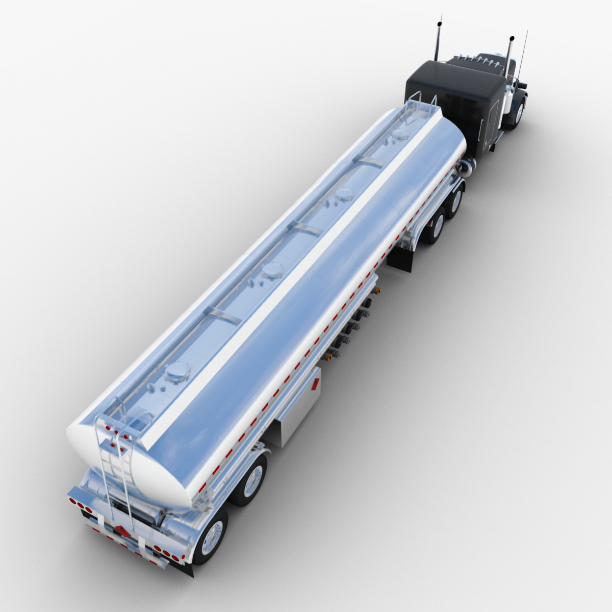 3d model tank truck tanker