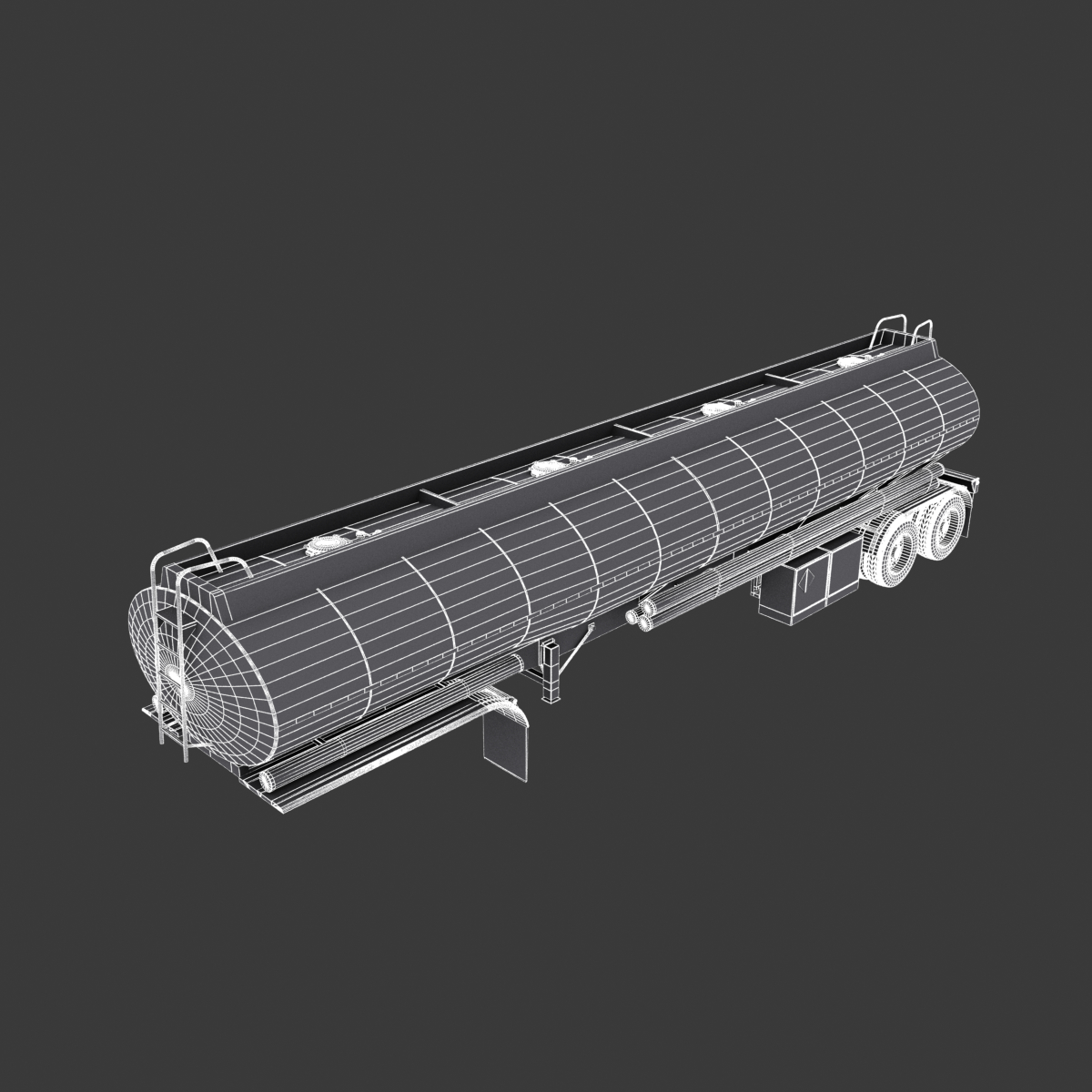 3d model tank truck tanker