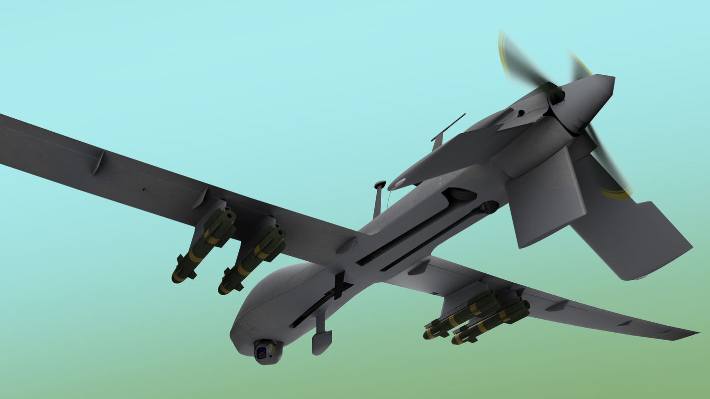 3d mq-1c gray eagle model