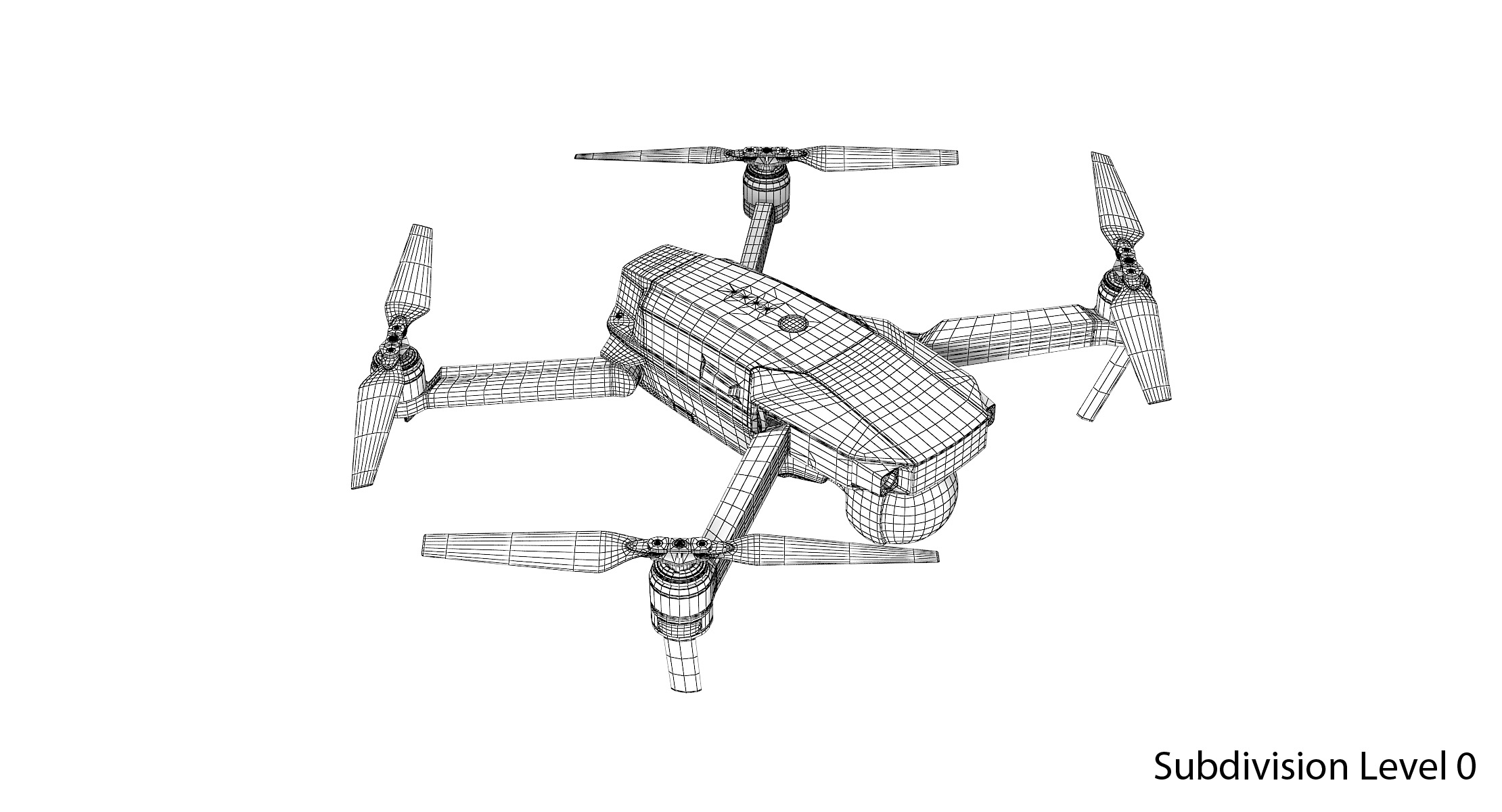 dji mavic pro drone 3d model