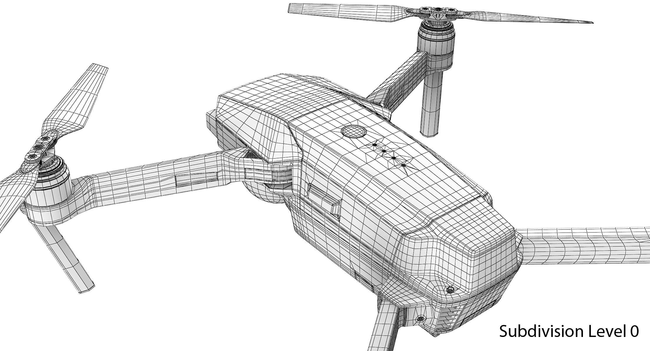 dji mavic pro drone 3d model