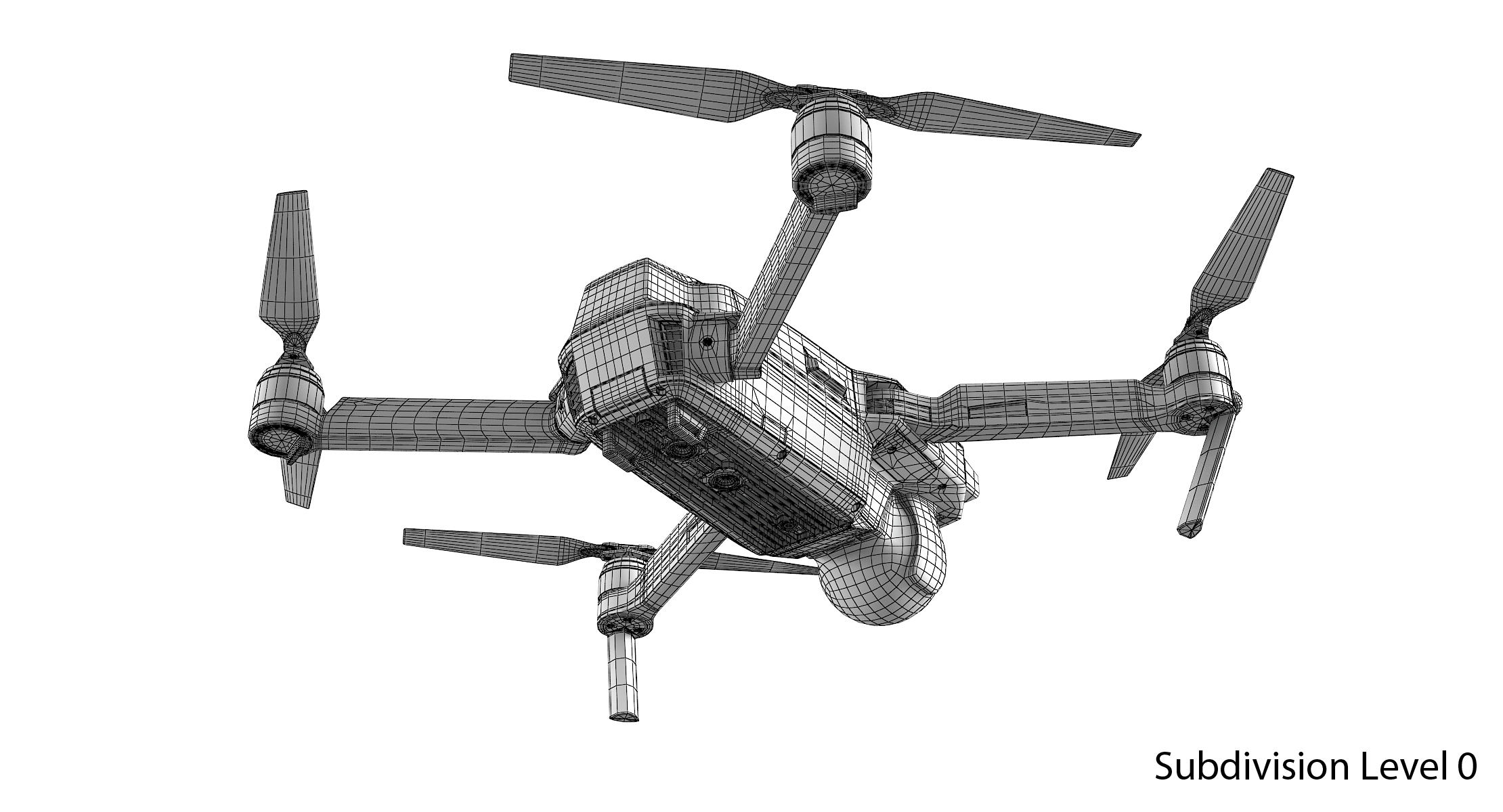dji mavic pro drone 3d model
