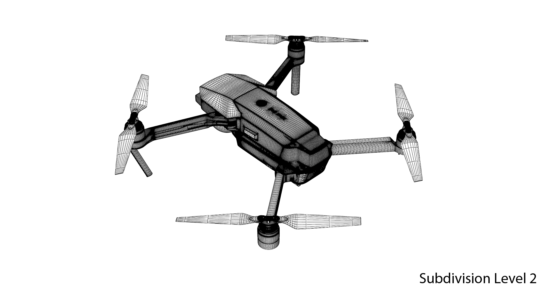 dji mavic pro drone 3d model