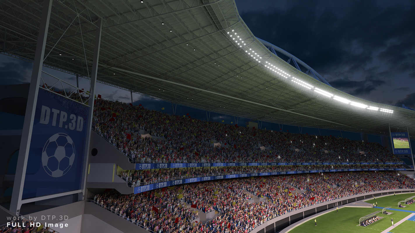 soccer olympic stadium 3d model