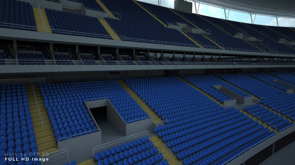 soccer olympic stadium 3d model