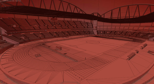 soccer olympic stadium 3d model