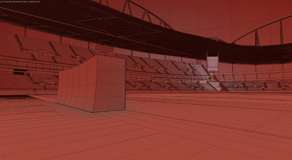 soccer olympic stadium 3d model