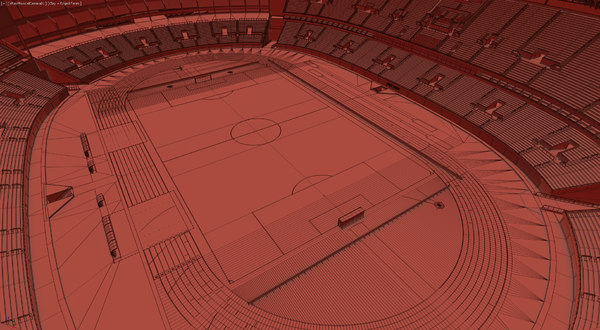 soccer olympic stadium 3d model