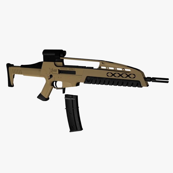 xm8 assault rifle 3d max