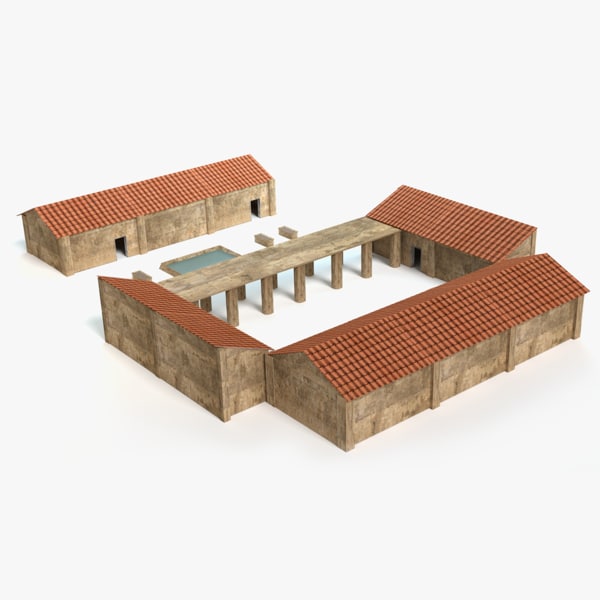 roman village 3d 3ds