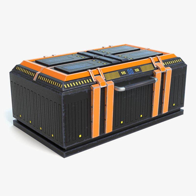 fbx ready sci-fi crate