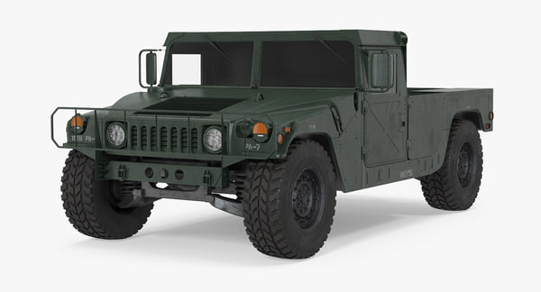 hmmwv m998 rigged 3d model
