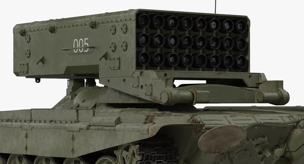 3d model russian multiple rocket launcher