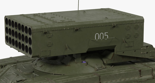 3d model russian multiple rocket launcher