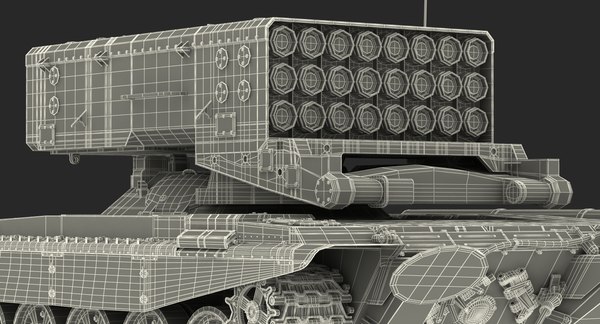 3d model russian multiple rocket launcher